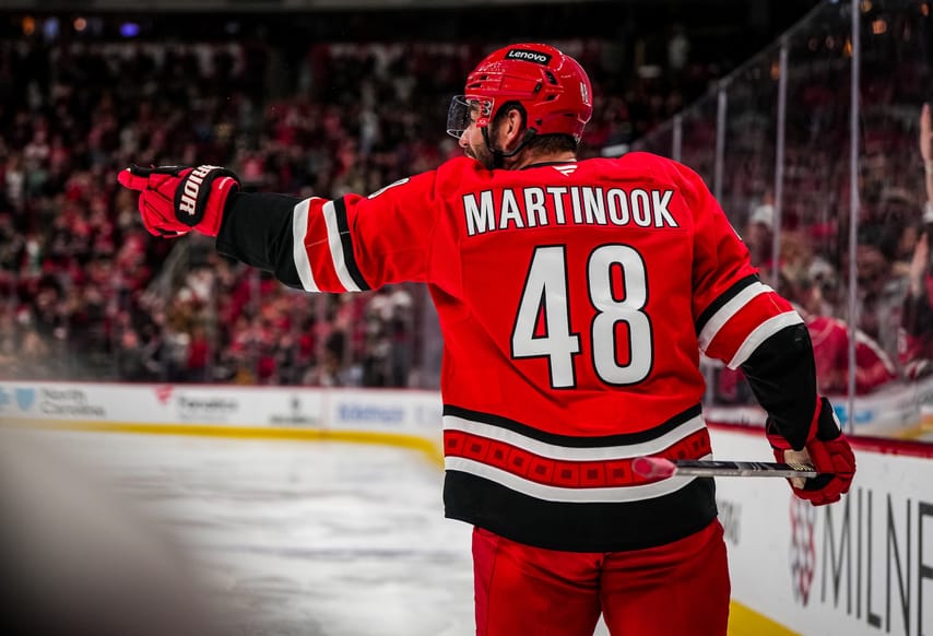 Jordan Martinook Trivia - Carolina Hurricanes