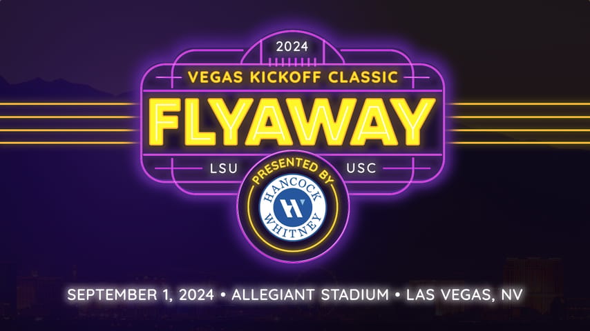 2024 Vegas Kickoff Classic Getaway Sweepstakes! × Hancock Whitney