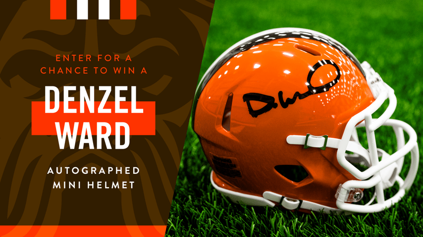 Denzel Ward Autographed Helmet Sweepstakes