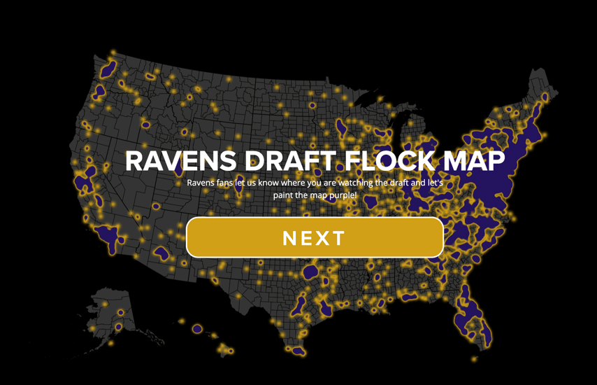 Ravens Draft Flock Map